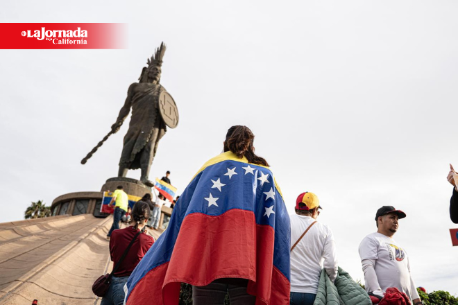 Comunidad venezolana en Tijuana celebra captura de Nicolás Maduro